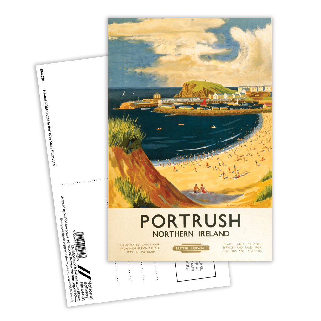 Portrush, Northern Ireland, British Railways Postcard Pack of 8 – Love ...