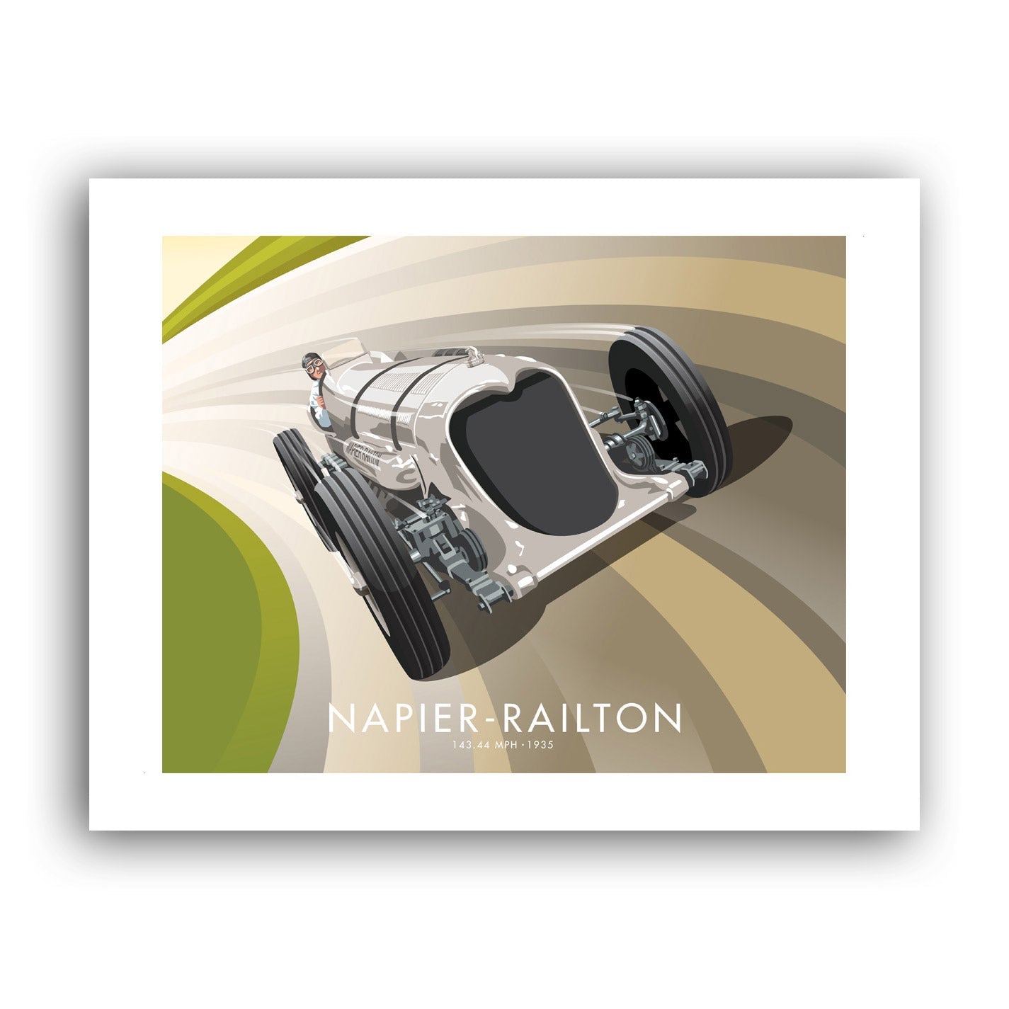Napier-Railton Art Print – Love Your Location