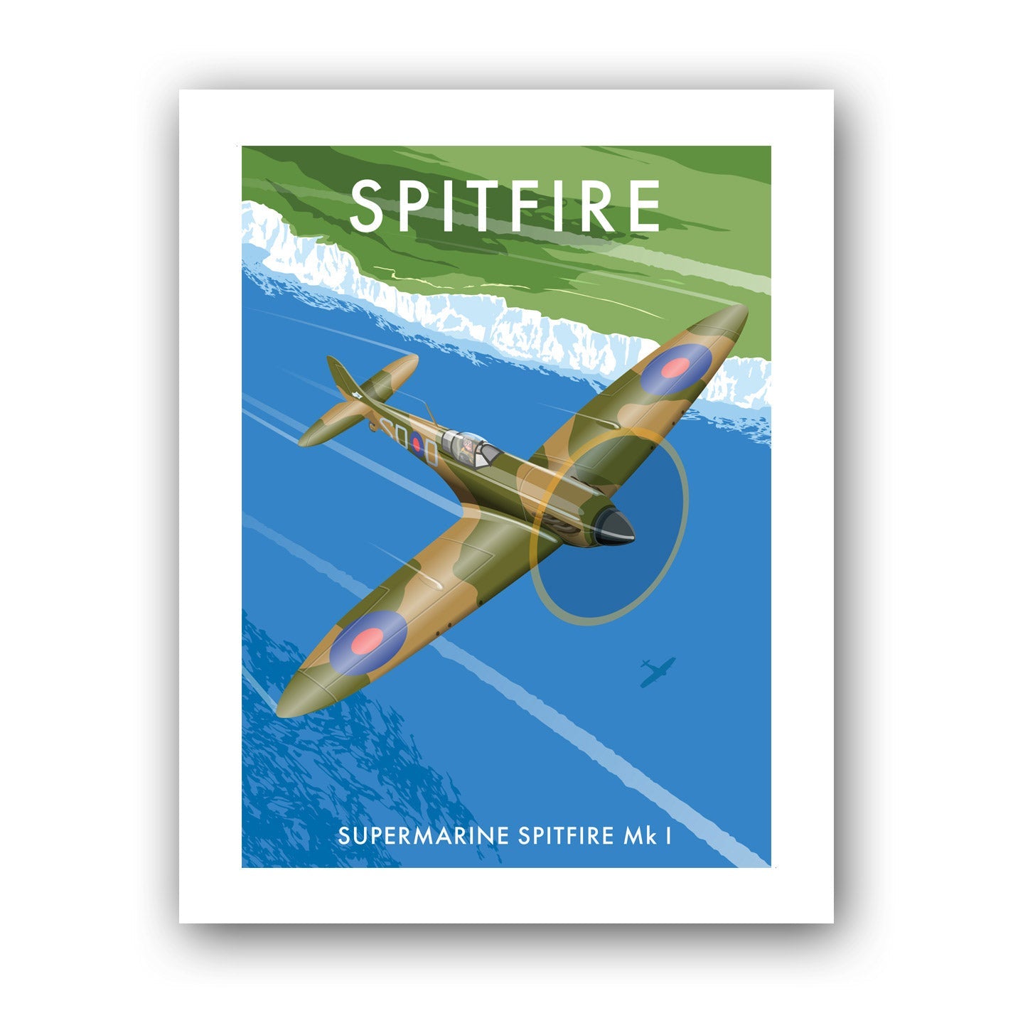 Spitfire, Supermarine Spitfire Mk 1 Art Print – Love Your Location