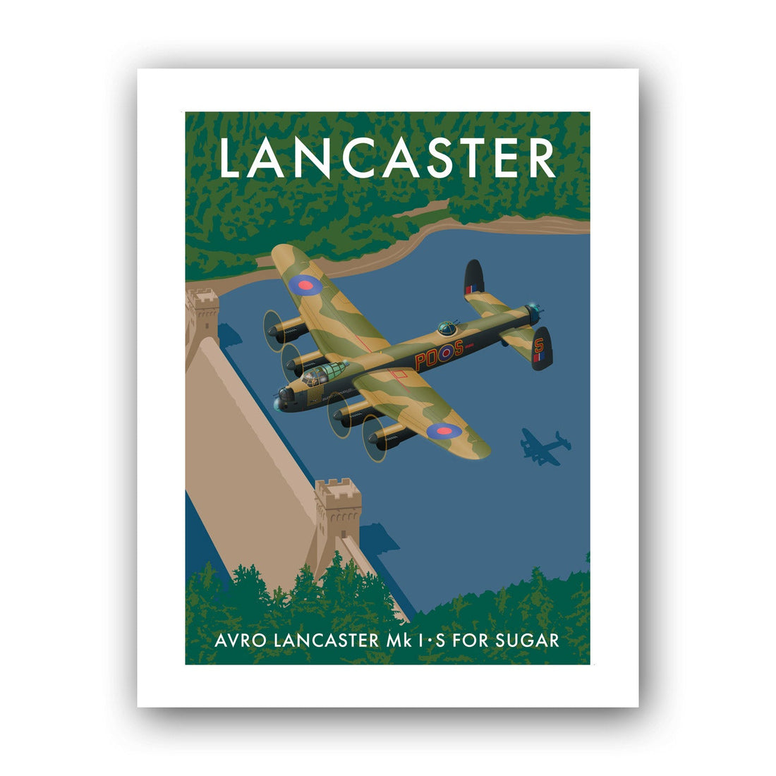 Lancaster, Avro Lancaster Mk 1 - S For Sugar Art Print – Love Your Location
