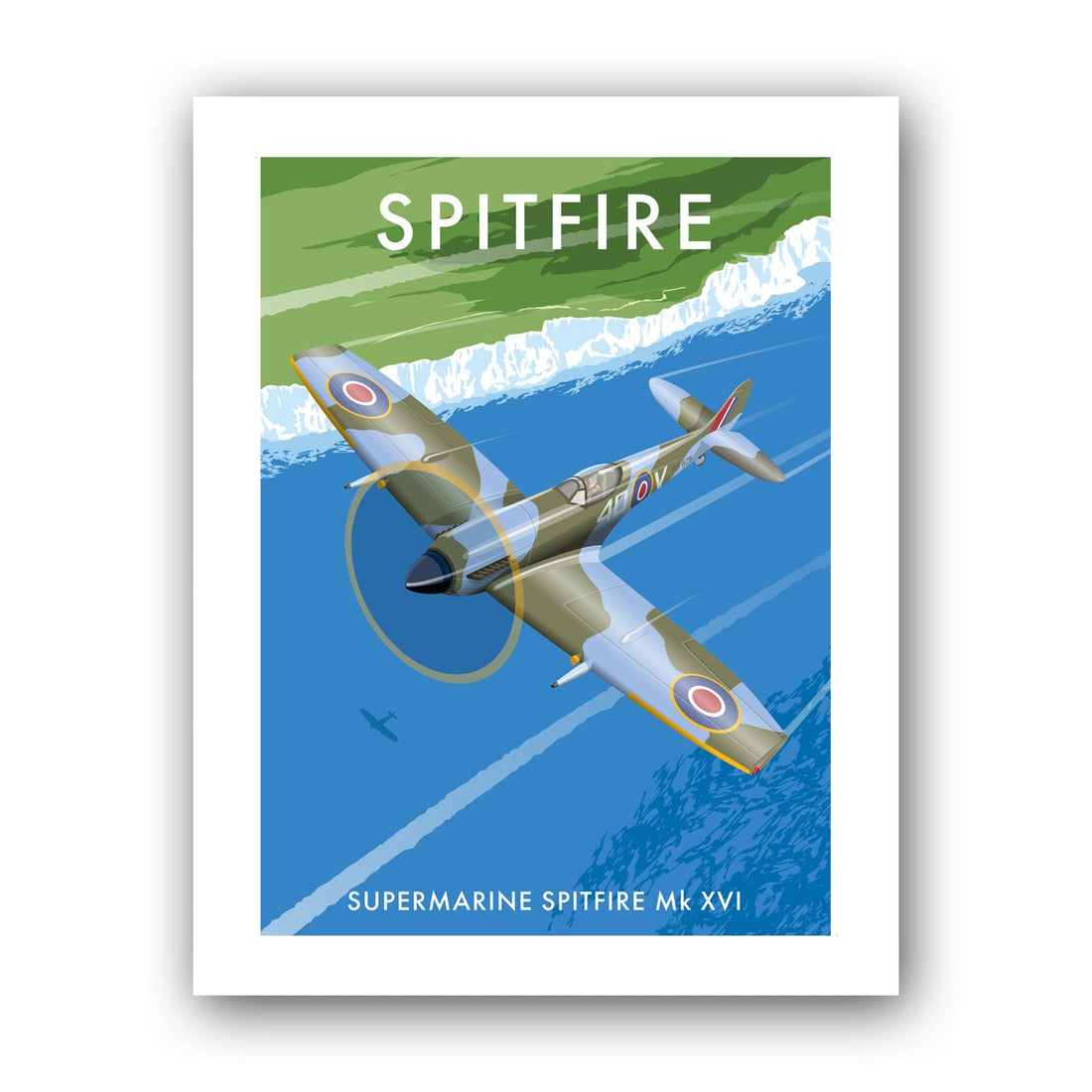 Spitfire, Supermarine Spitfire Mk Xvi Art Print – Love Your Location