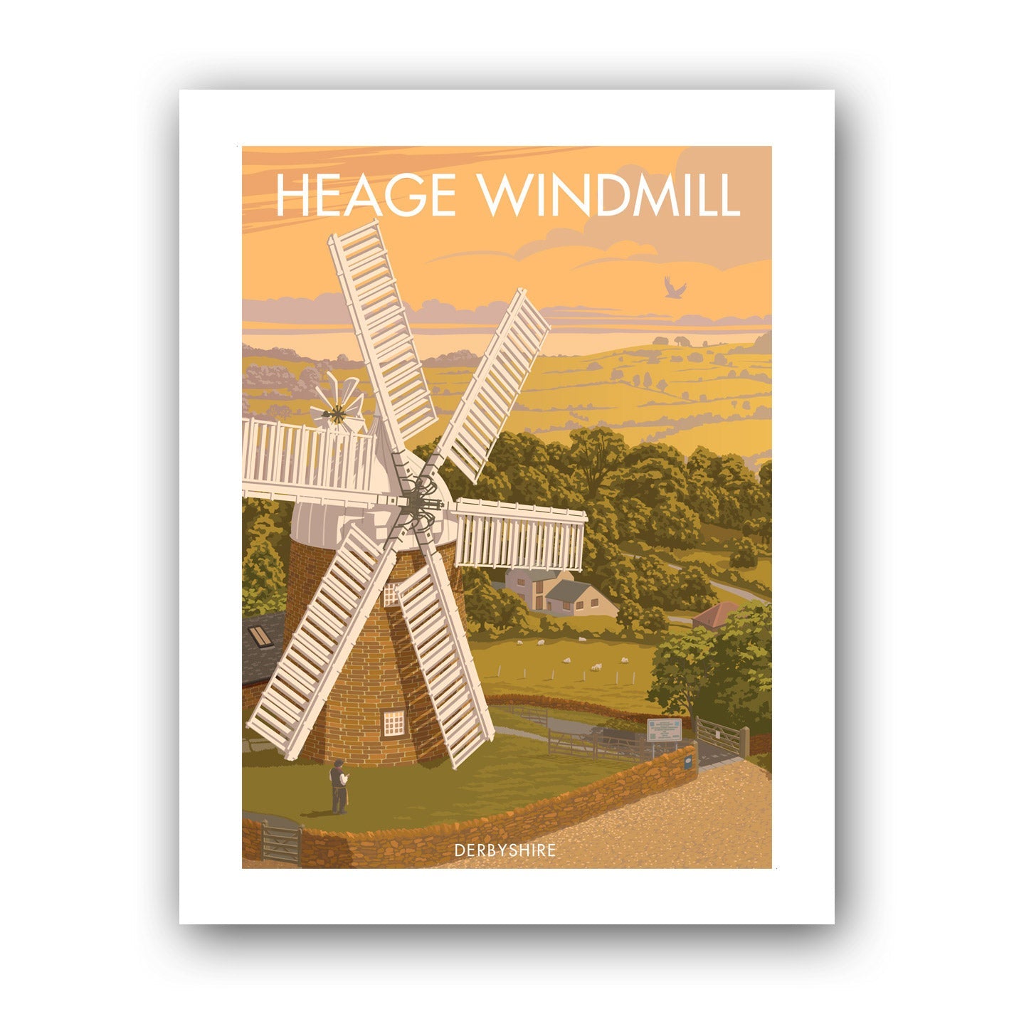 Heage Windmill Art Print – Love Your Location