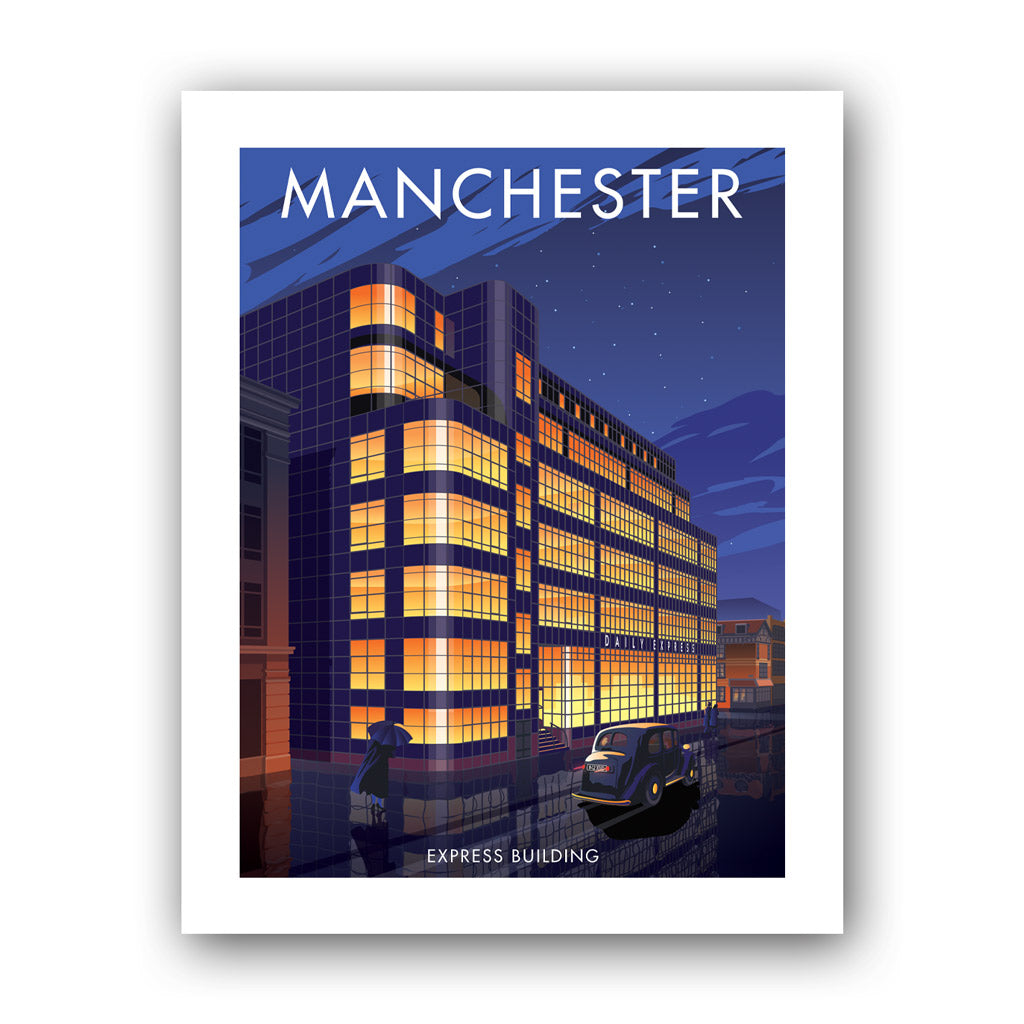 Manchester Express Building Art Print – Love Your Location