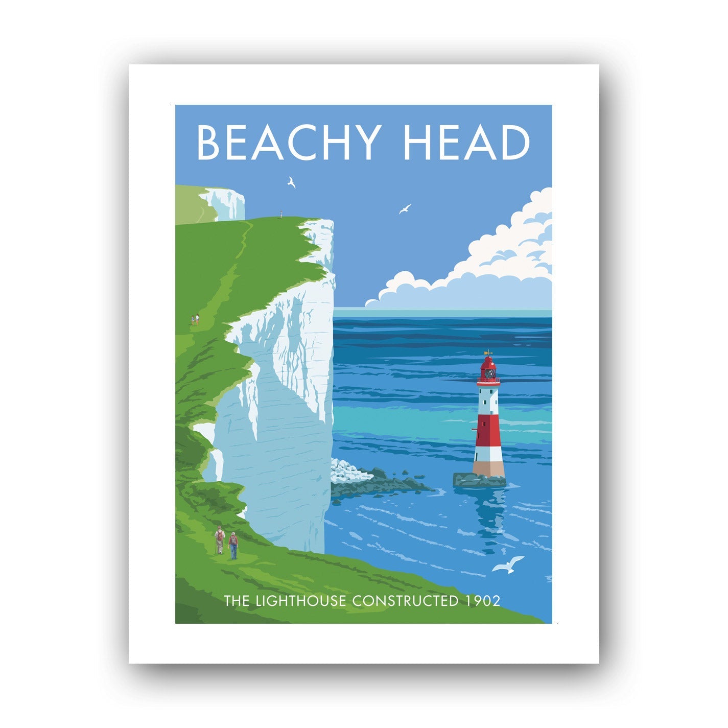 Beachy Head Lighthouse Art Print – Love Your Location