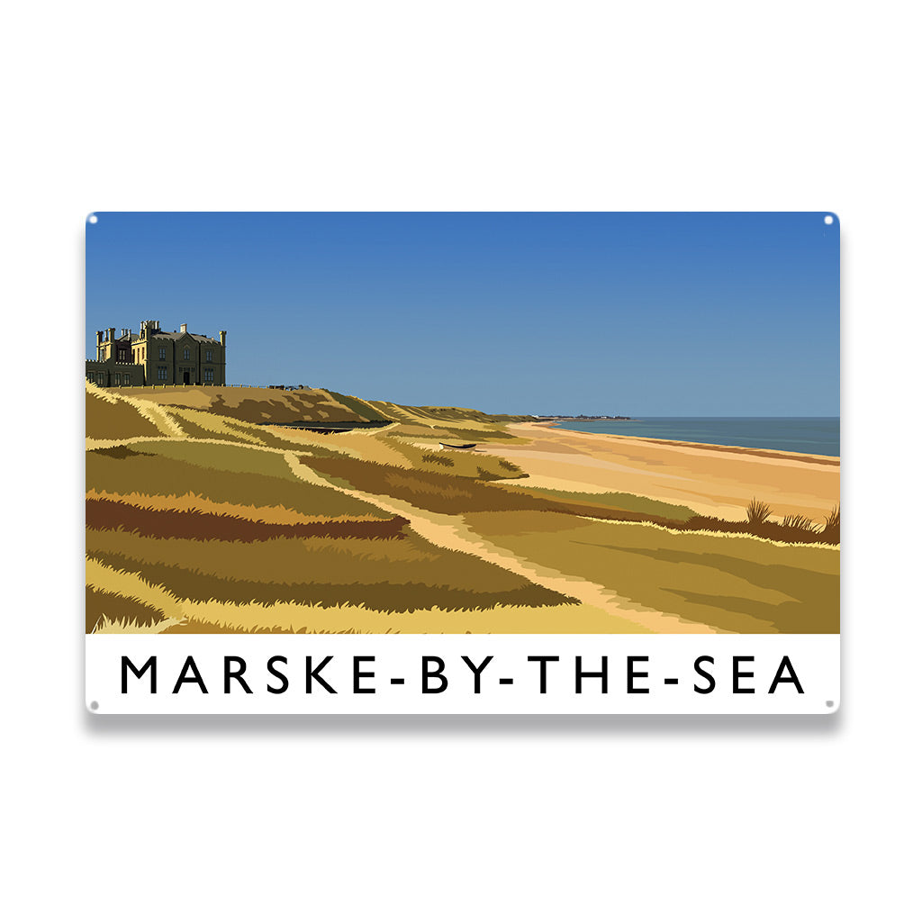 Marske-by-the-Sea - Metal Sign – Love Your Location