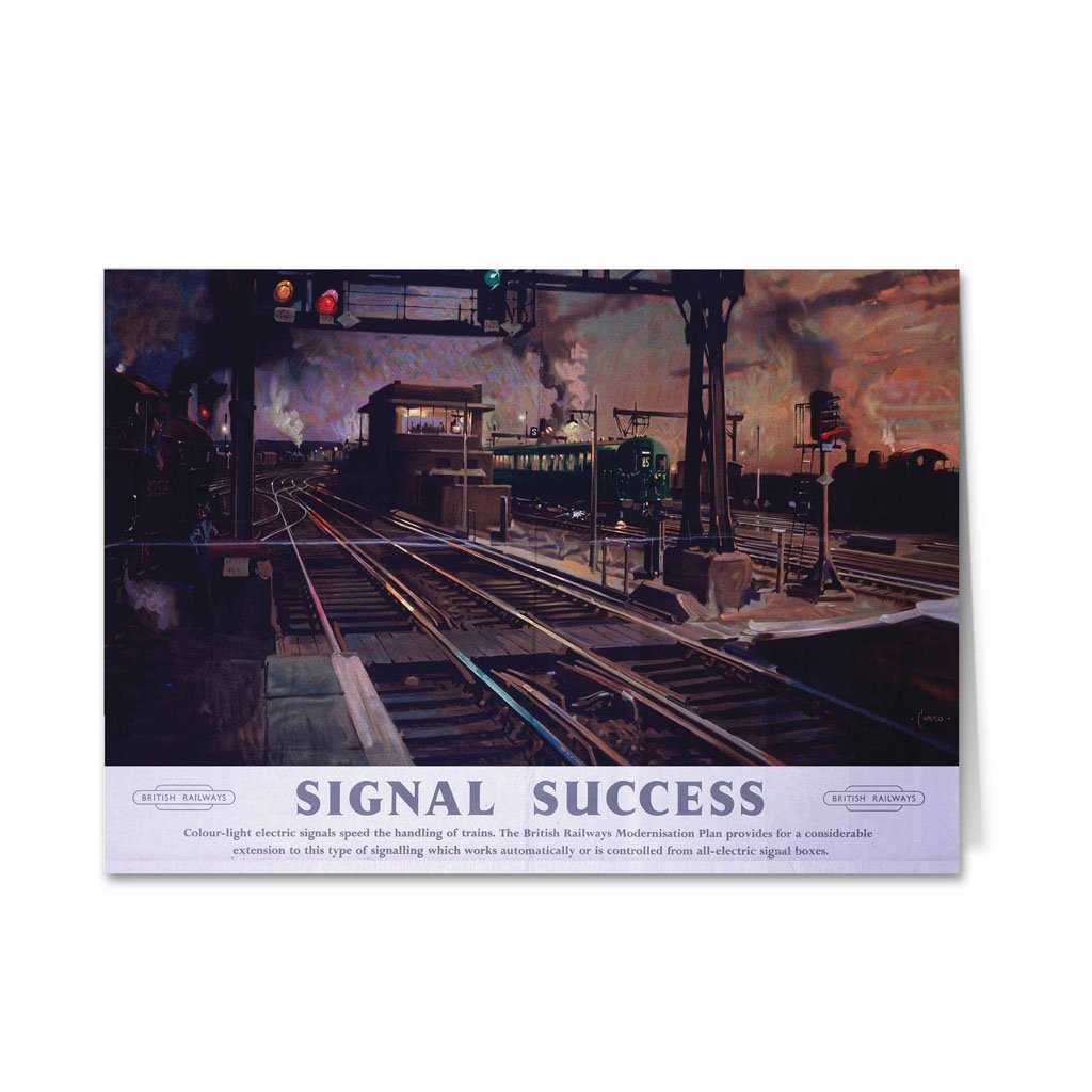 Signal Success - British Railways Greeting Card – Love Your Location