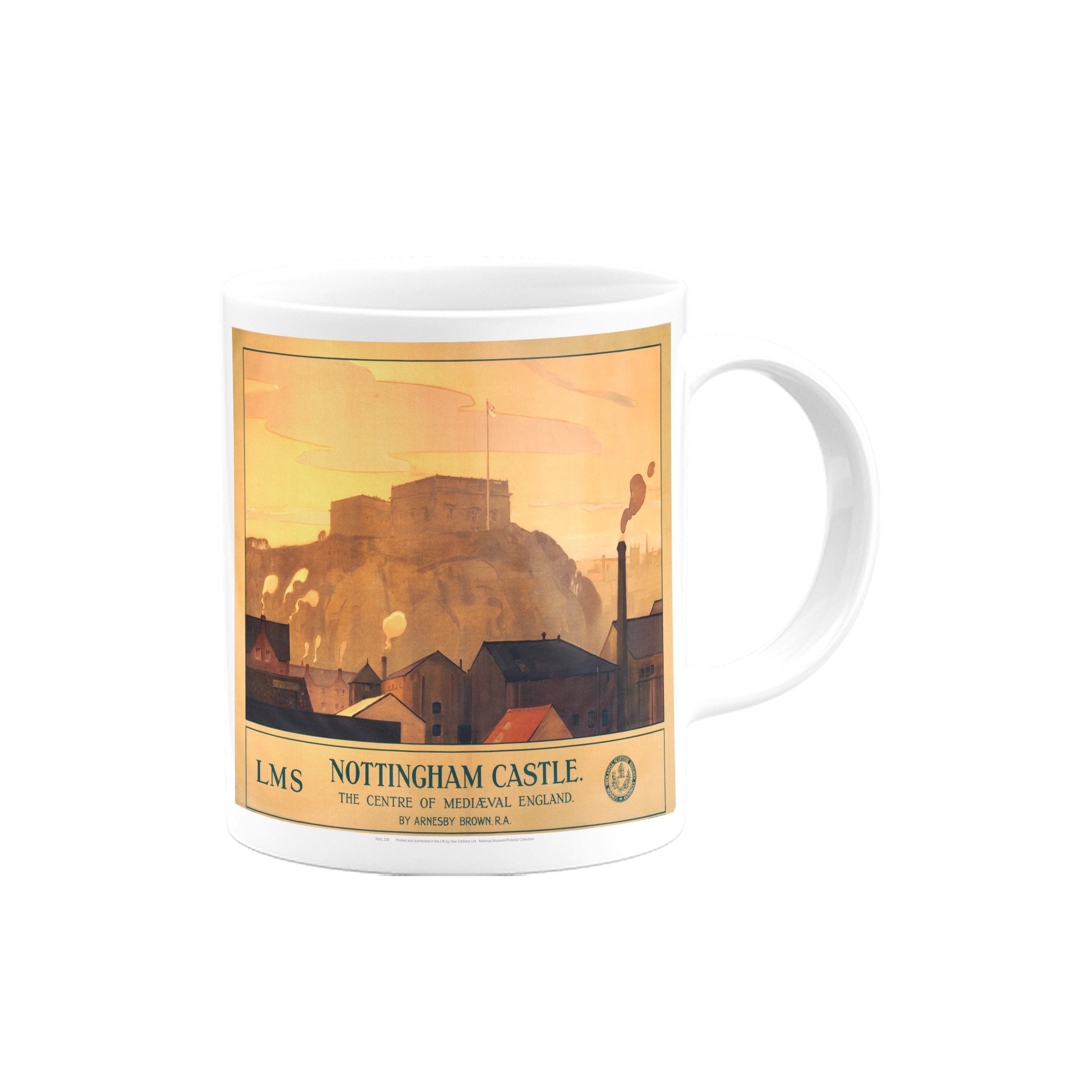 Nottingham Castle, Centre of Medieval England Mug – Love Your Location