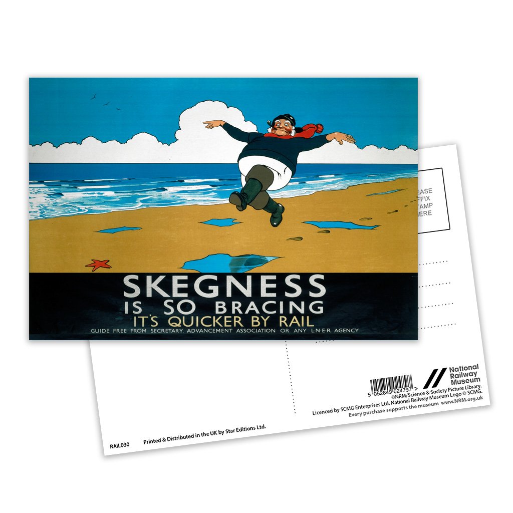 Skegness is So Bracing Postcard Pack of 8 – Love Your Location