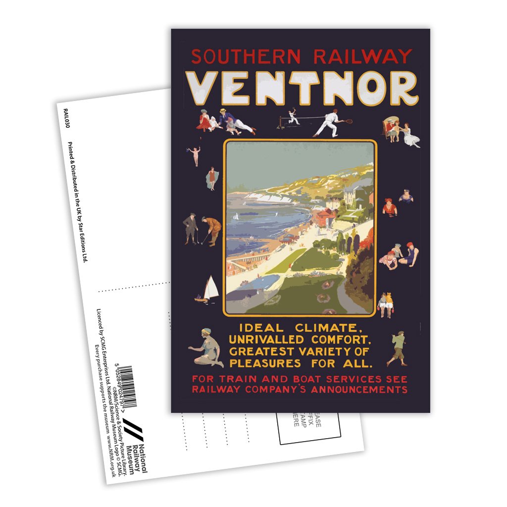 Ventnor - Ideal Climate Postcard Pack of 8 – Love Your Location