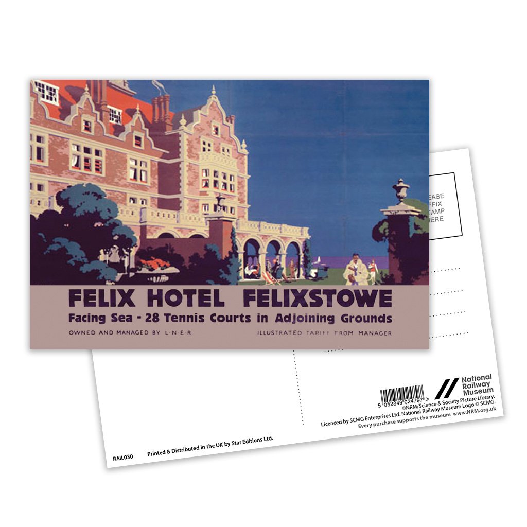 Felix hotel in Felixstowe - Owned and managed by LNER Postcard Pack of ...