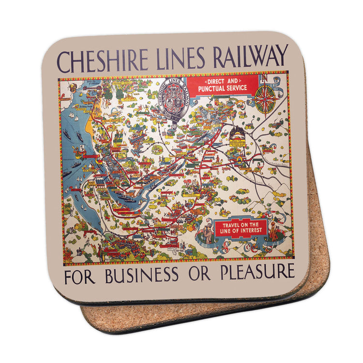 Cheshire Lines Railway map - the Line of Interest Coaster – Love Your ...