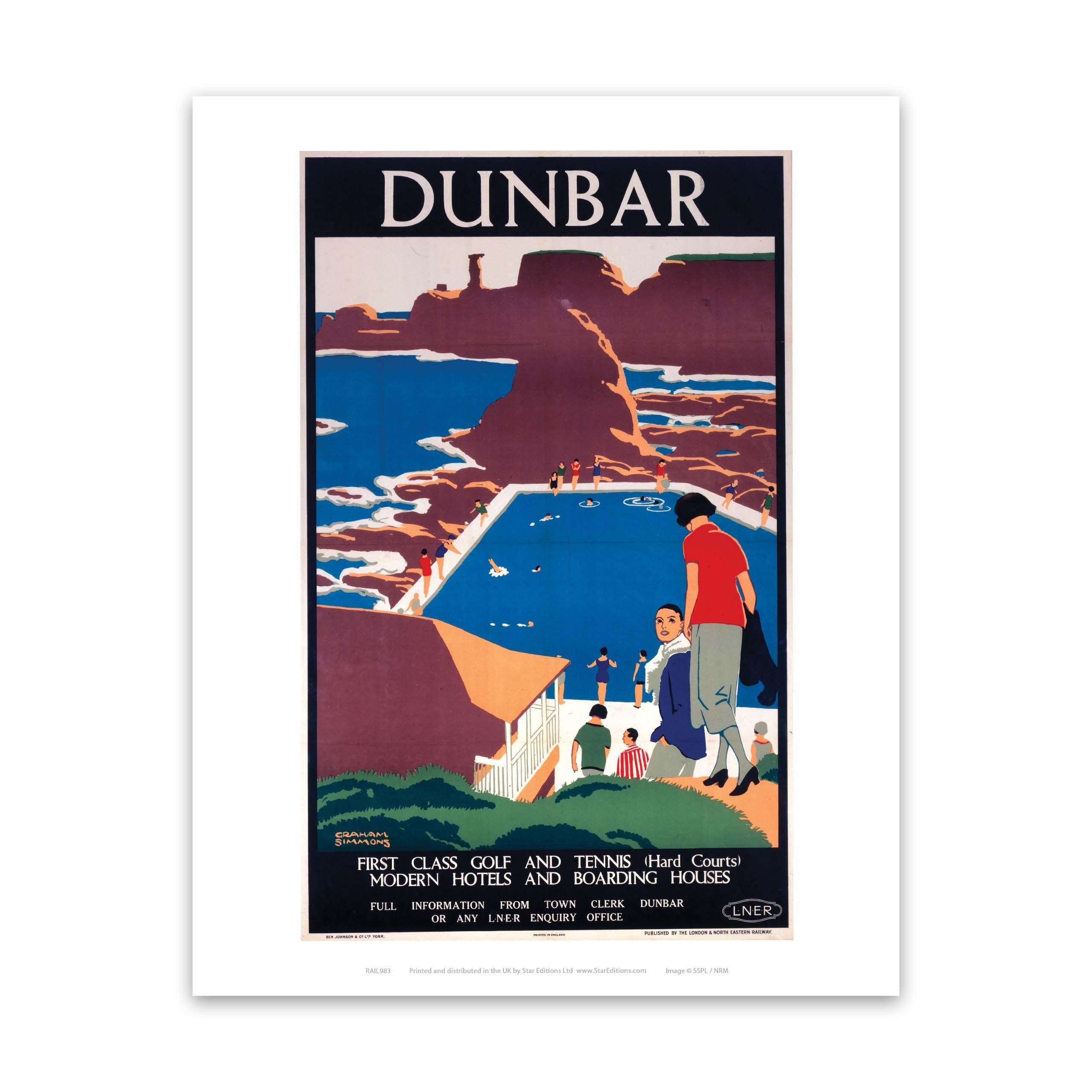 Dunbar, LNER poster, 1923-1947 Art Print – Love Your Location