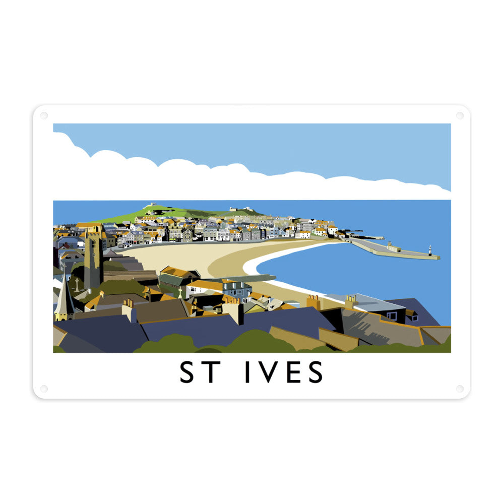 St Ives, Cornwall - Metal Sign – Love Your Location