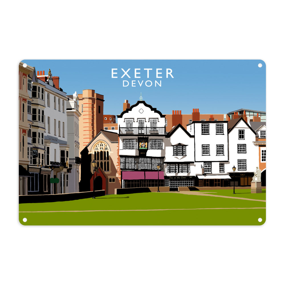 Exeter, Devon - Metal Sign – Love Your Location