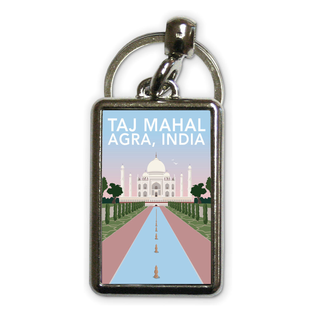 Taj Mahal, Agra - Metal Keyring – Love Your Location
