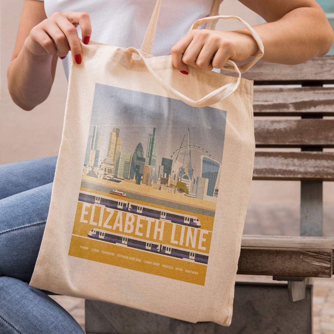 The Elizabeth Line Tote Bag – Love Your Location