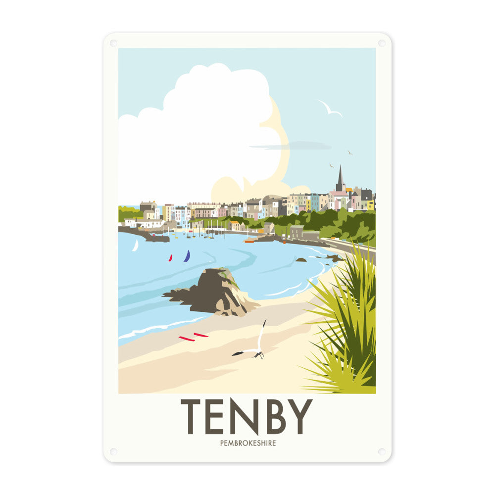 Tenby, Wales - Metal Sign – Love Your Location