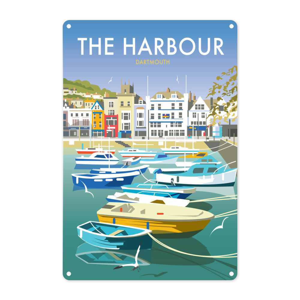 The Harbour, Dartmouth - Metal Sign – Love Your Location