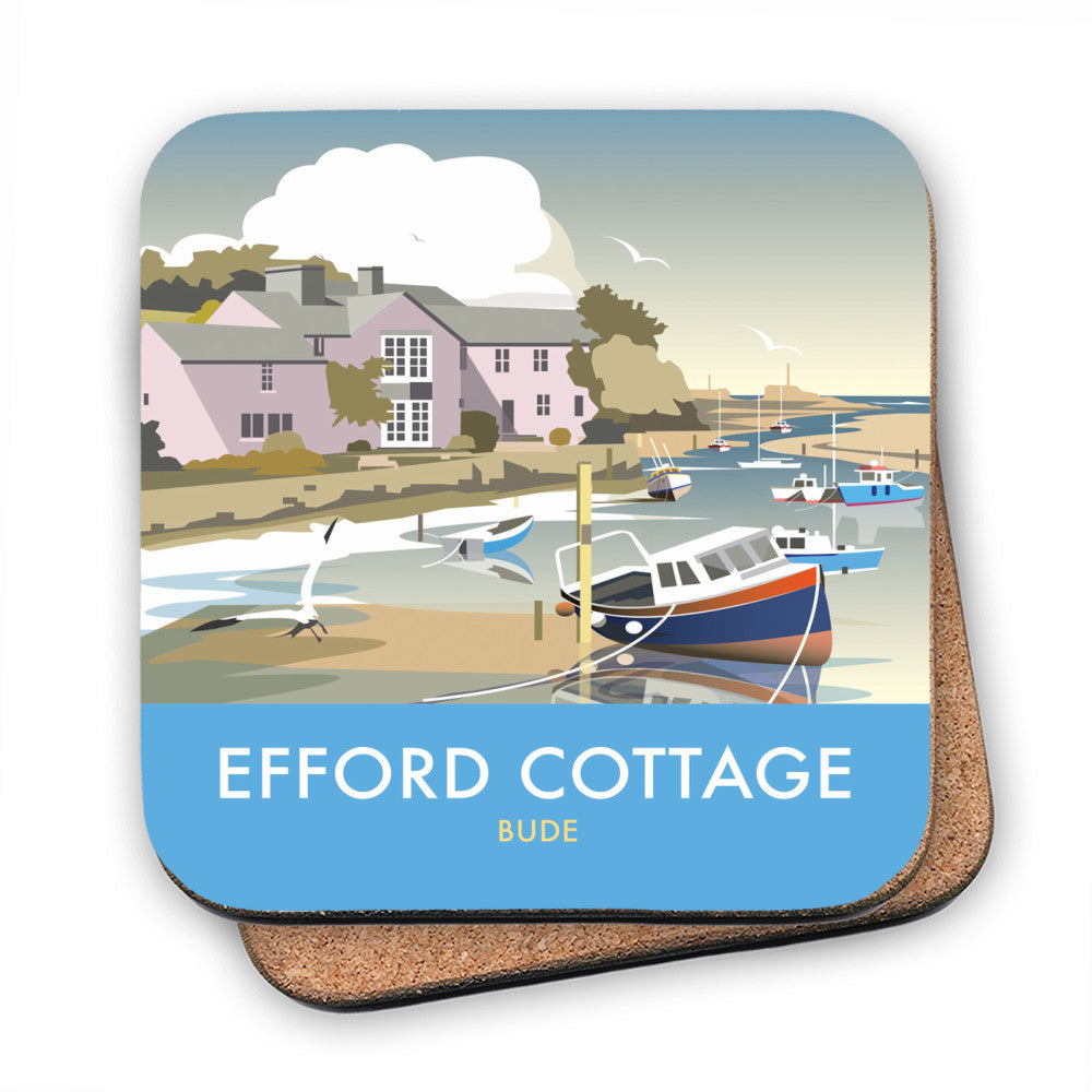 Efford Cottage, Cornwall - MDF Coaster – Love Your Location