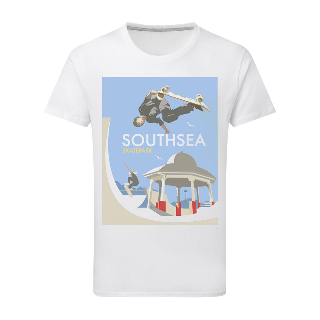 Skatepark 1 Writing T-Shirt by Dave Thompson – Love Your Location